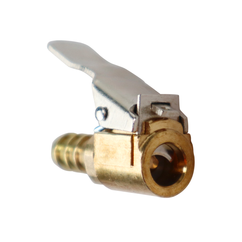 Brass Car Tyre Inflator Valve Connector Air Chuck Tire Clip Lock-on Car ...