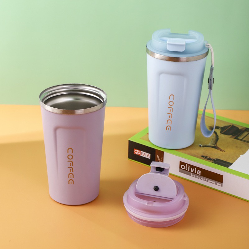 【duein.ph】Stainless Steel Coffee Mugs 380ml/510ml Insulation Water ...