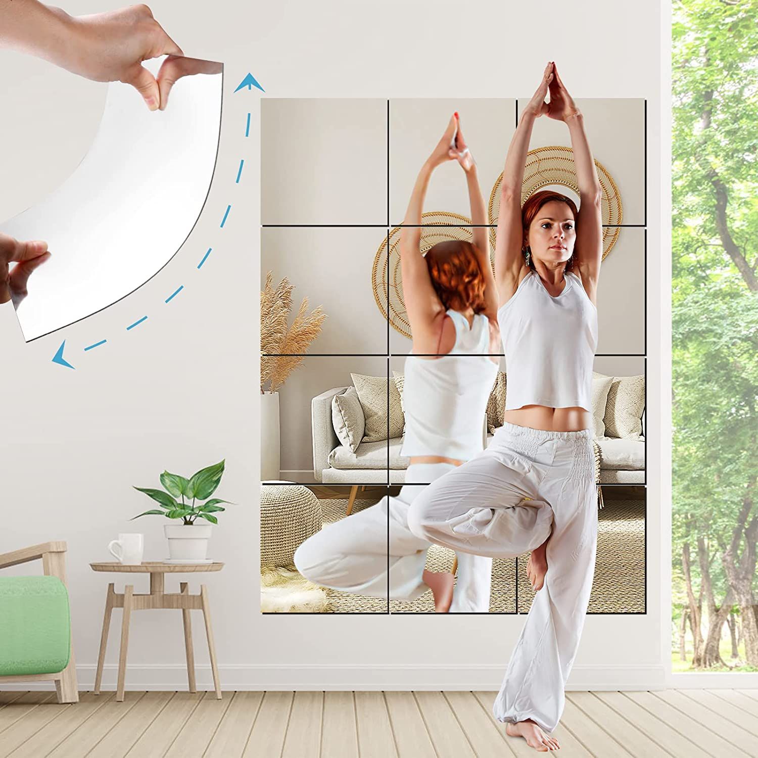Eone Home Flexible HD Mirror Sticker Wall Self Adhesive Acrylic ...