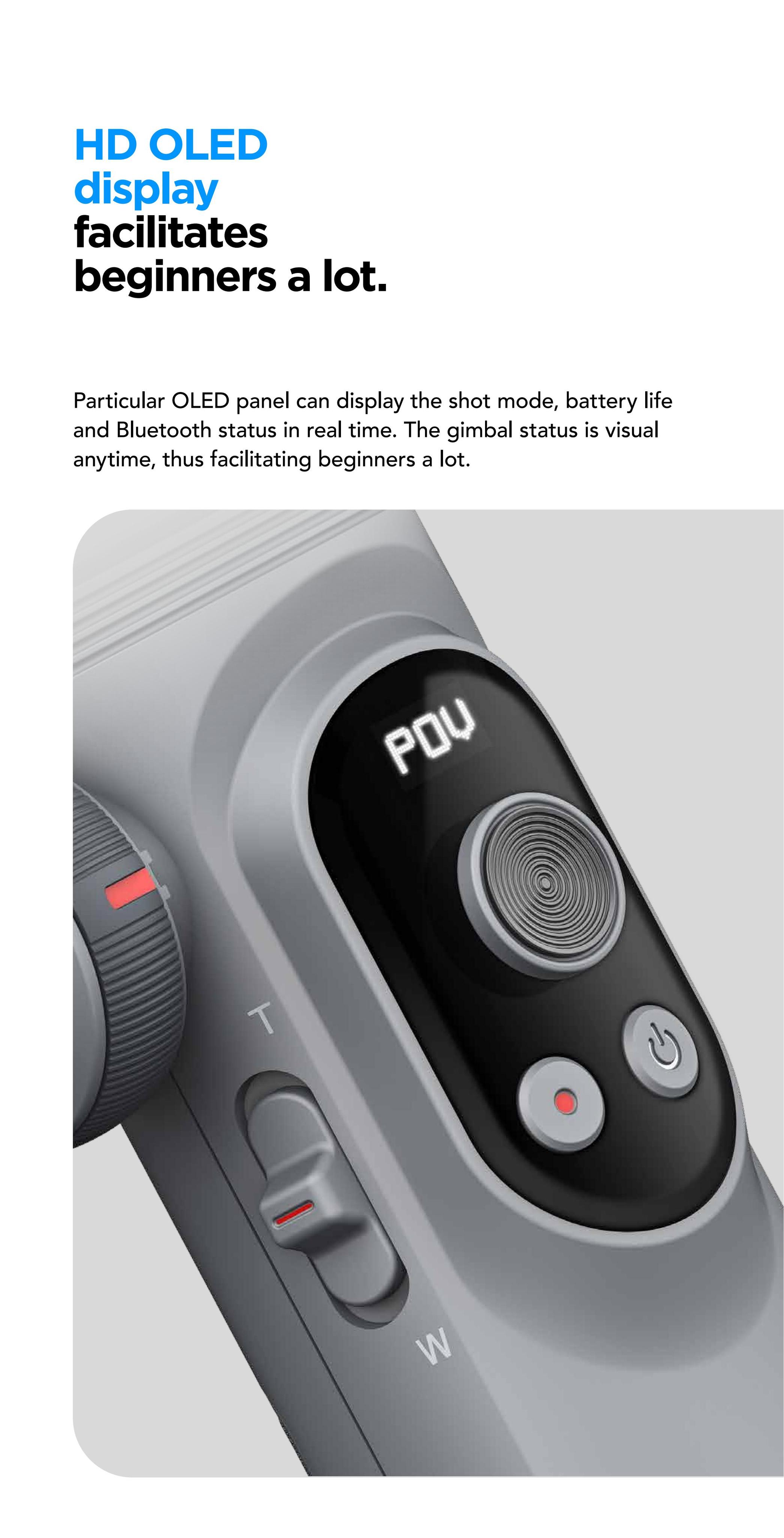 AOCHUAN Smart XPro 3-Axis Foldable Handheld Gimbal Stabilizer With Fill Light Wireless Charging ...