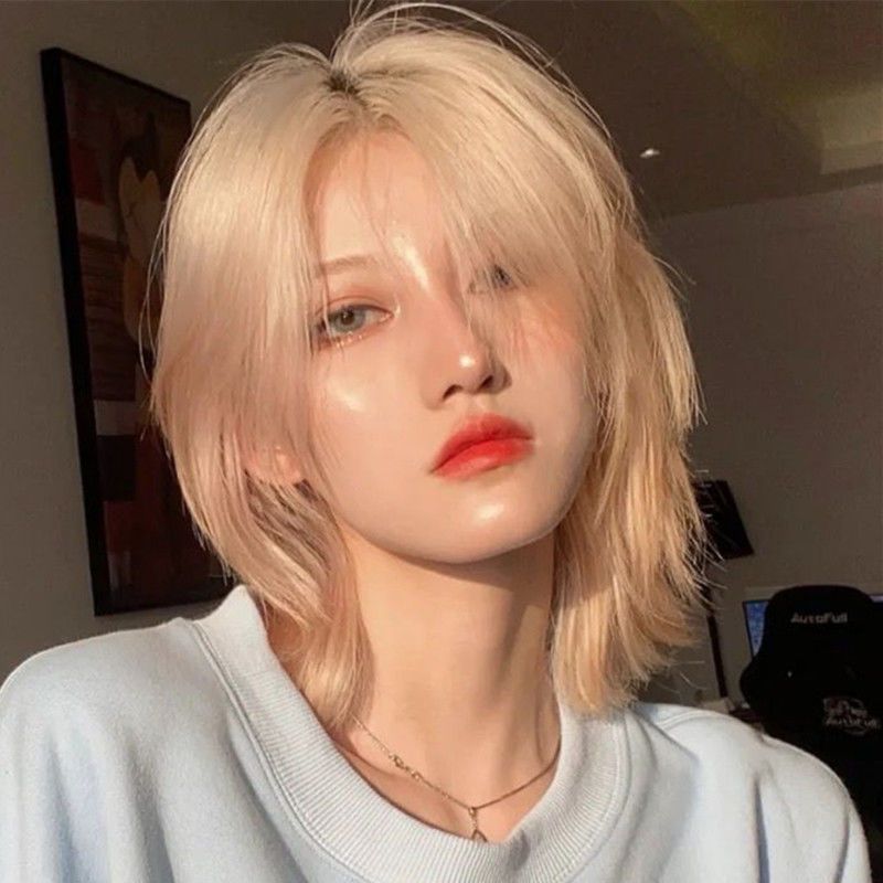 Wig men s universal wolf tail mullet head neutral Korean version ...