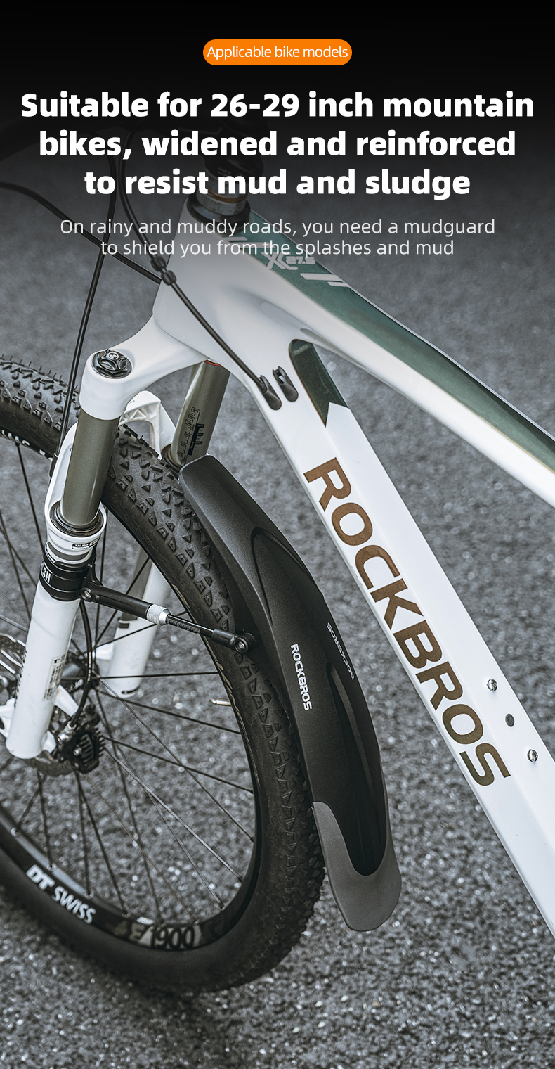 【PH Delivery】ROCKBROS Mountain Bike Fender Removable Quick Release ...