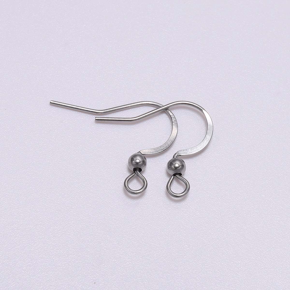 50Pcs 20*17mm Earring Ear Hook Clasps Components Hooks Stainless steel ...