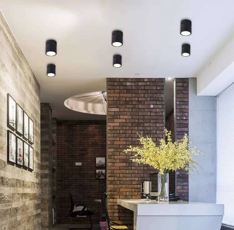 LED E27 Surface Mounted Downlight Round Square Pin Light Spotlight ...