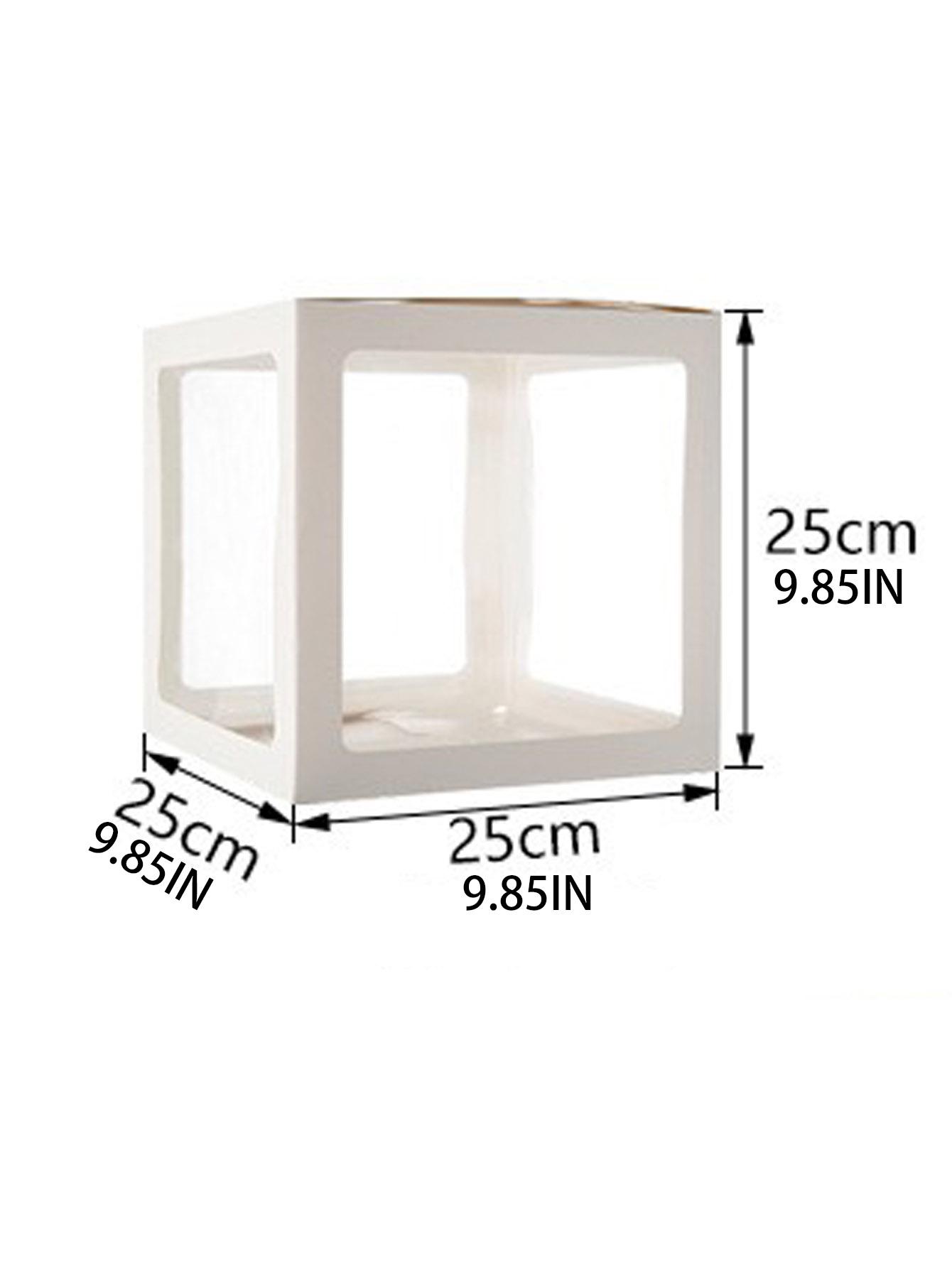 25*25cm A-Z Alphabet Transparent White Balloon Box Baby Shower Birthday ...