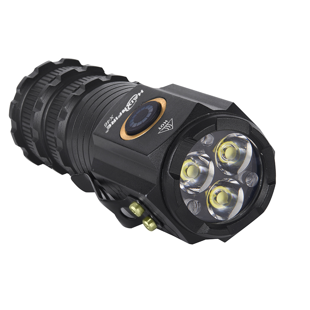 HaixnFire X46 Camping flashlight USB Rechargeable floodlight LED mini ...