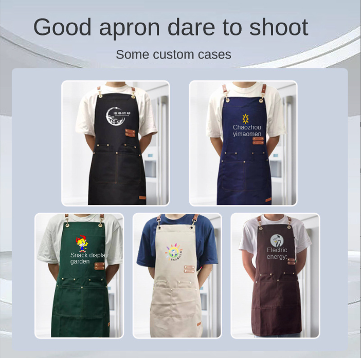 Ready Stock Apron woman waterproof apron coffee shop worker work suit ...