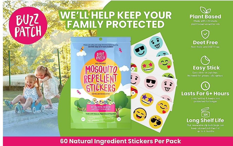 120/240 PCS in 1 Upgrade Mosquito Patches Herbal Essential Oil Safe for ...