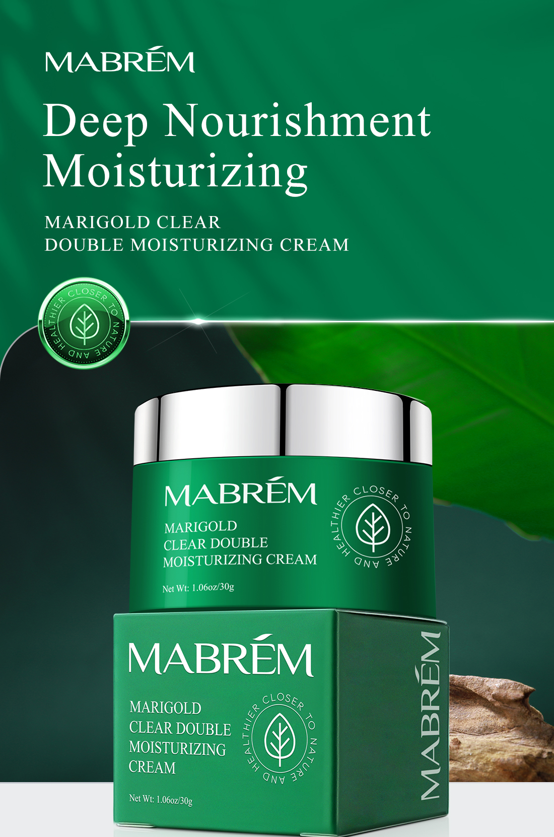 MABREM Calendula Clear Moisturizing Cream Balances Oil and Moisture Centella Asiatica ...
