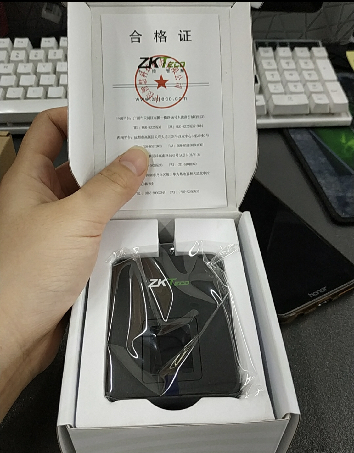 ZK9500 USB Fingerprint Sensor Optical Fingerprint Scanner Support ...