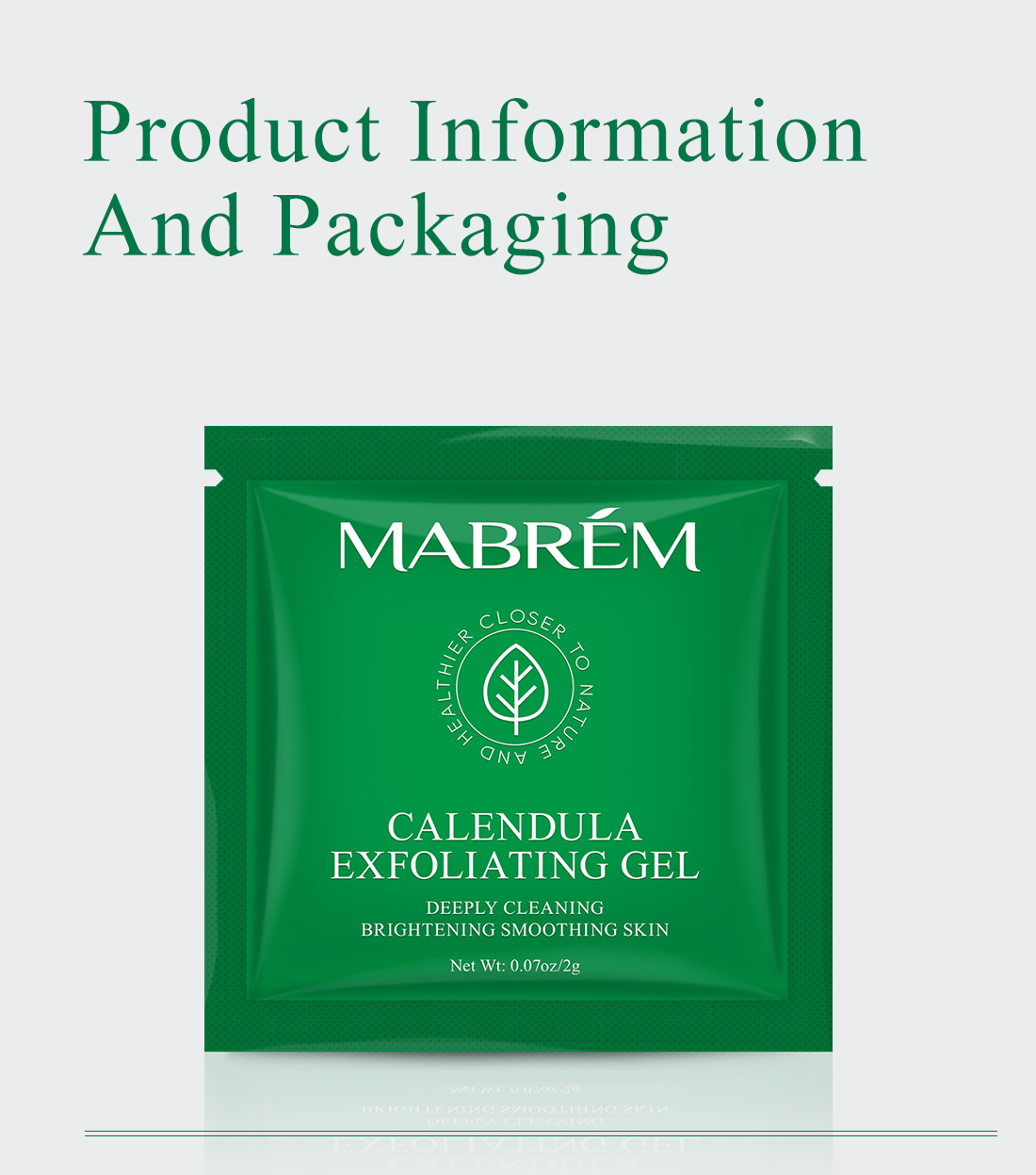 MABREM Calendula Exfoliating Gel Clean Pores Facial Scrub Whitening ...