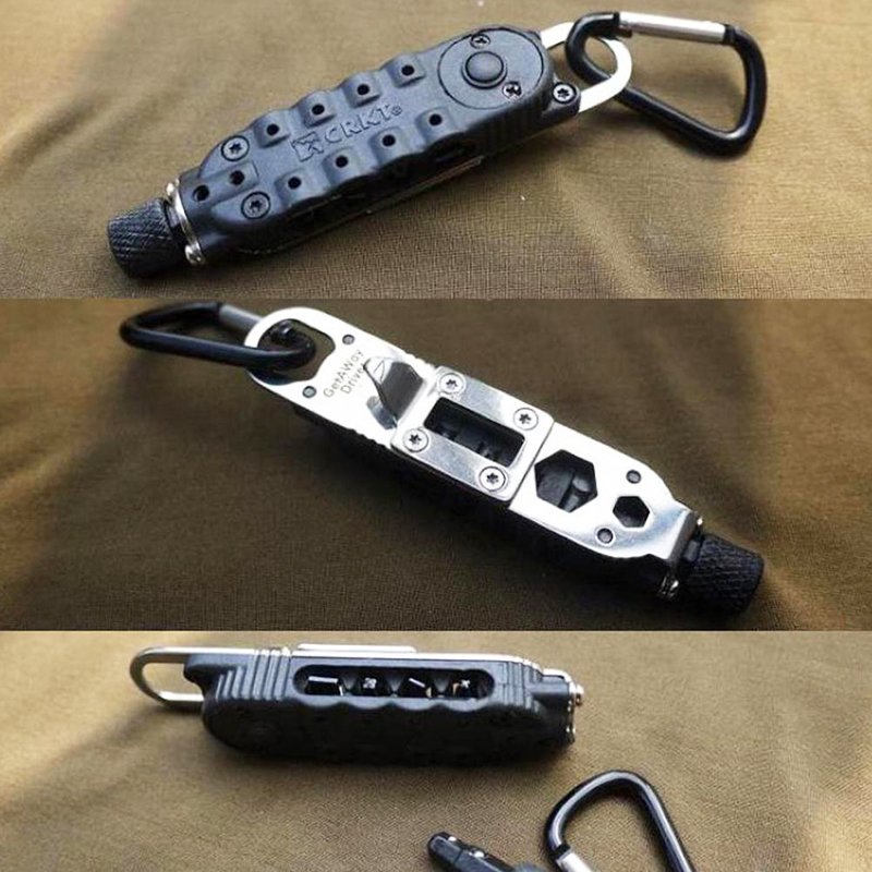KIPRUN Multifunctional Mini Screwdriver Outdoor EDC Keychain Shape ...