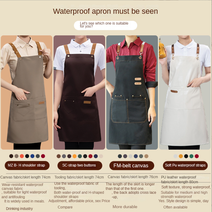 Ready Stock Free Custom Apron Women Multicolor Optional Apron ...