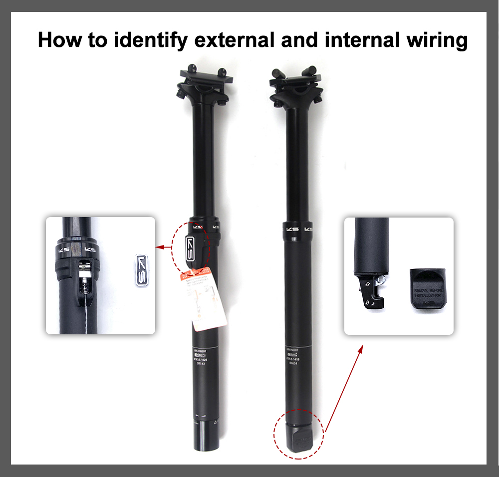 KS Seatpost E20/E20-i with Remote Control Dropper Seat Post 30.9/31.6mm ...