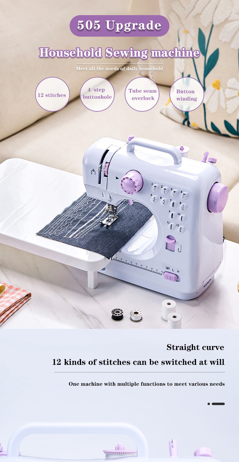 【In stock】Portable Sewing Machine Mini Electric Household 12 Stitches ...