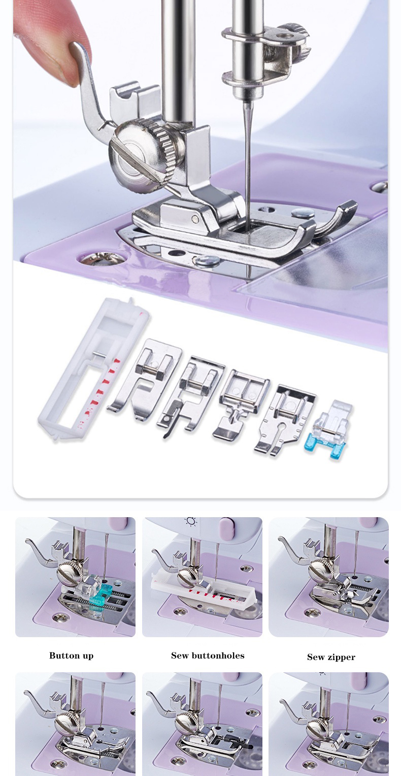 MIDOO Portable 12-Stitches Sewing Machine Multifunctional Household ...