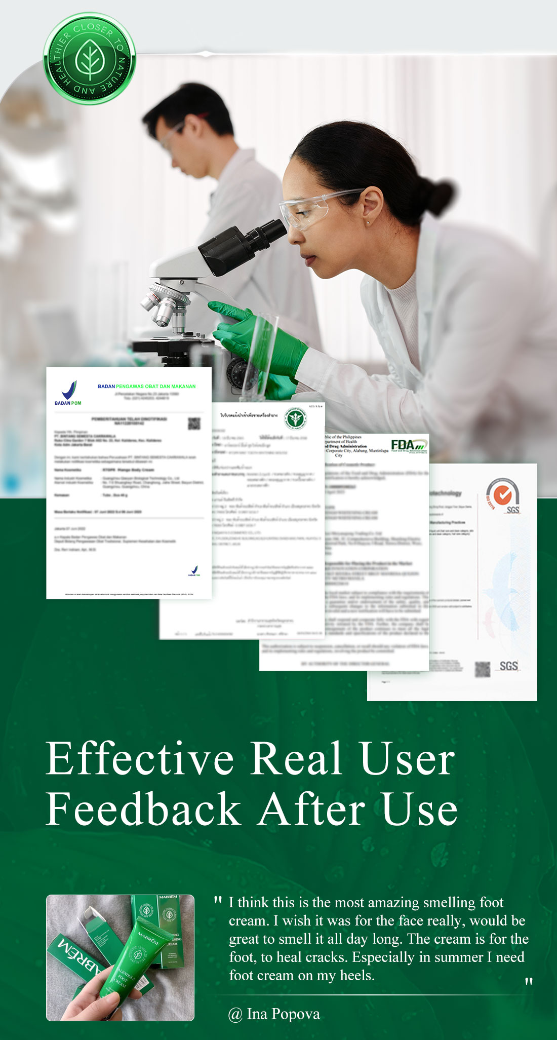 MABREM Foot Treatment Cream Anti Cracking Moisturizing Foot Care Anti ...