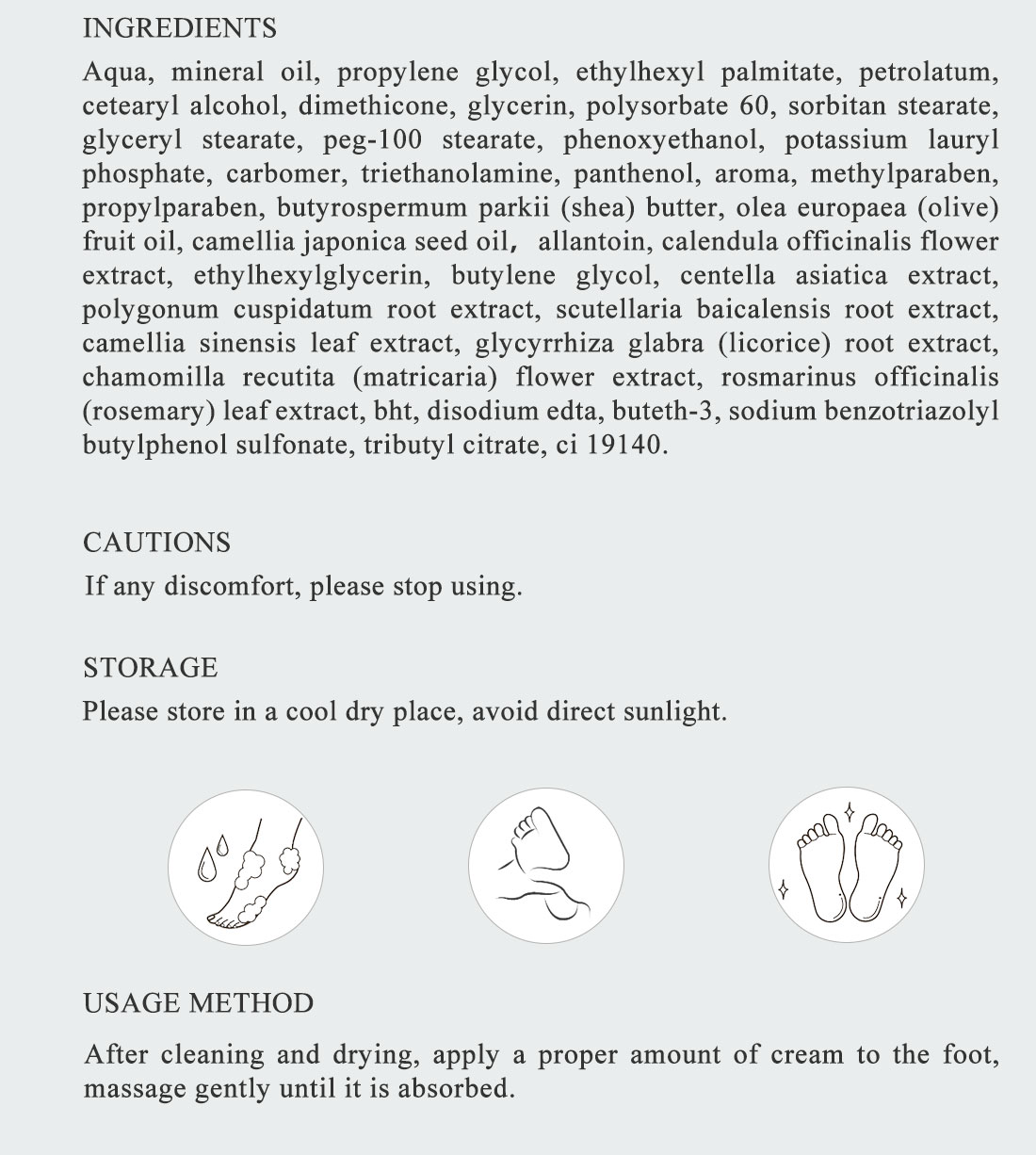 MABREM Foot Treatment Cream Anti Cracking Moisturizing Foot Care Anti ...