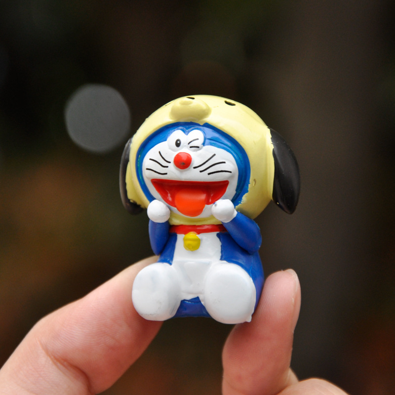 12Pcs/Set 4-5cm Doraemon Anime Figure Robot Cat 12 Symbolic Animals ...