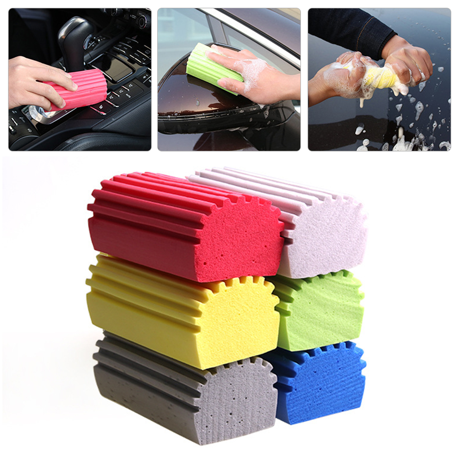 Multifunctional PVA Cleaning Sponge for Car Window Mirror Brush Pots ...