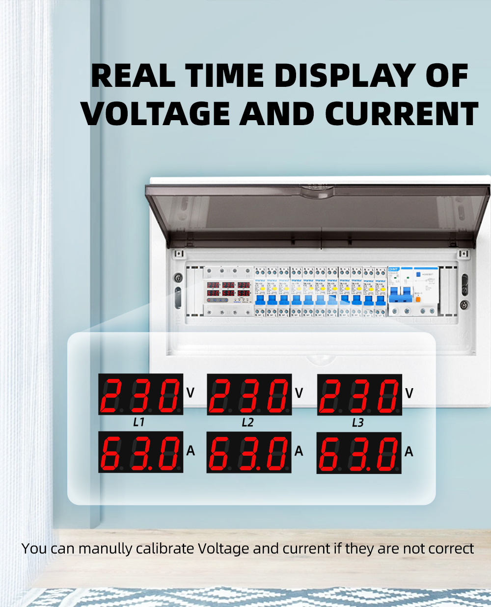 TAXNELE Three Phase Voltage Current Relay Protector 63A 100A 220V 380V ...