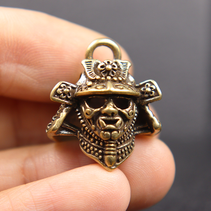 Retro Brass Armor Japanese Samurai Helmet Warrior Paracord Bead ...
