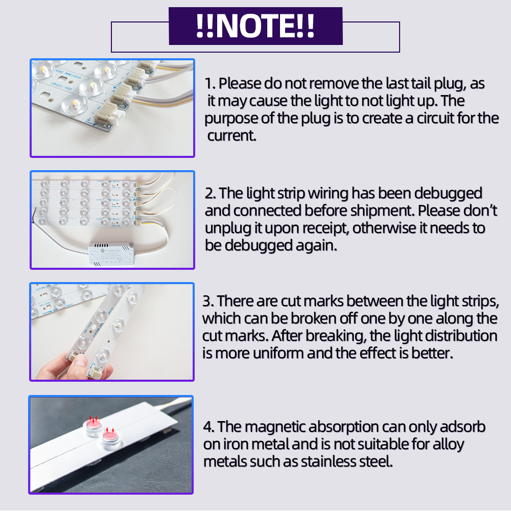 Super Bright LED Ceiling Light Replacement Module 220v Strip Panel ...