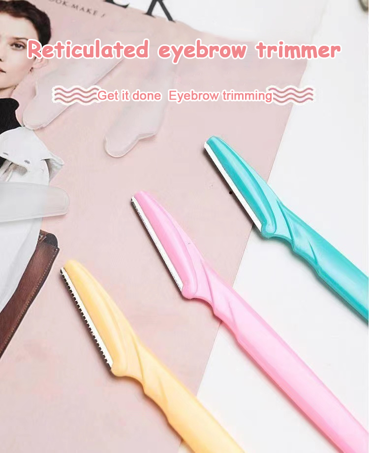 3Pcs Makeup Eyebrow Razor Blade Ladies Beauty Brow Trimmer Facial Razor ...