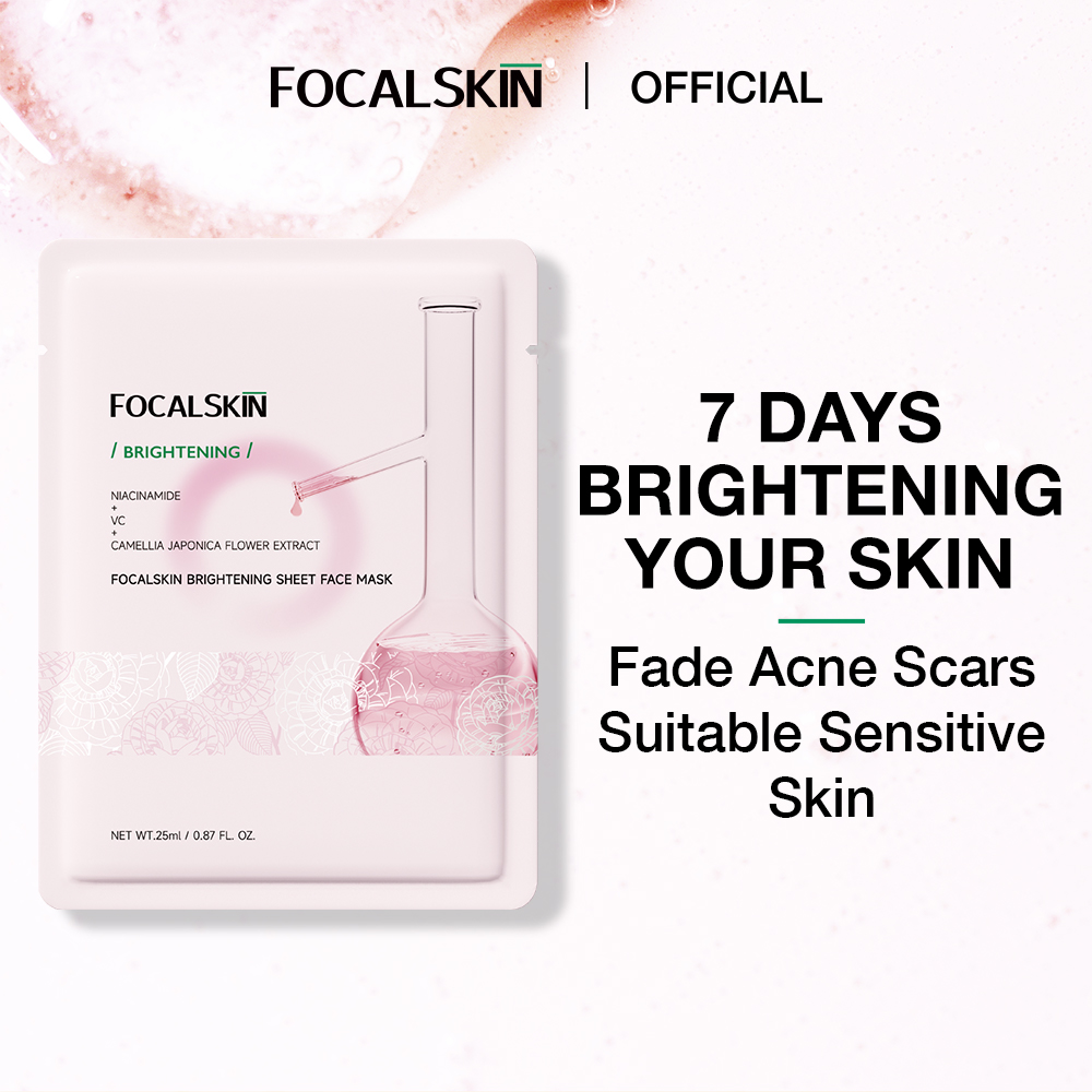 FOCALSKIN Salicylic Acid Cotton Pads Facial Sheet Mask Set Anti-Acne ...