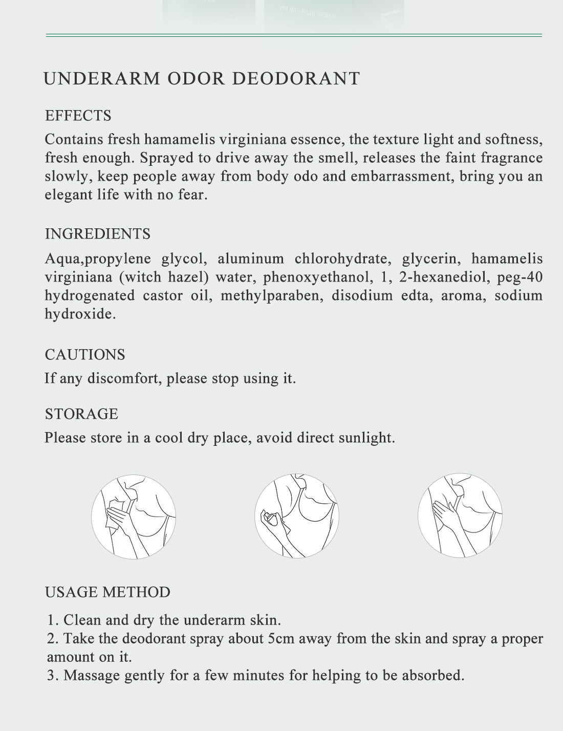 MABREM 【FDA】Underarm Deodorant Spray - Sweat-Blocking Solution for ...