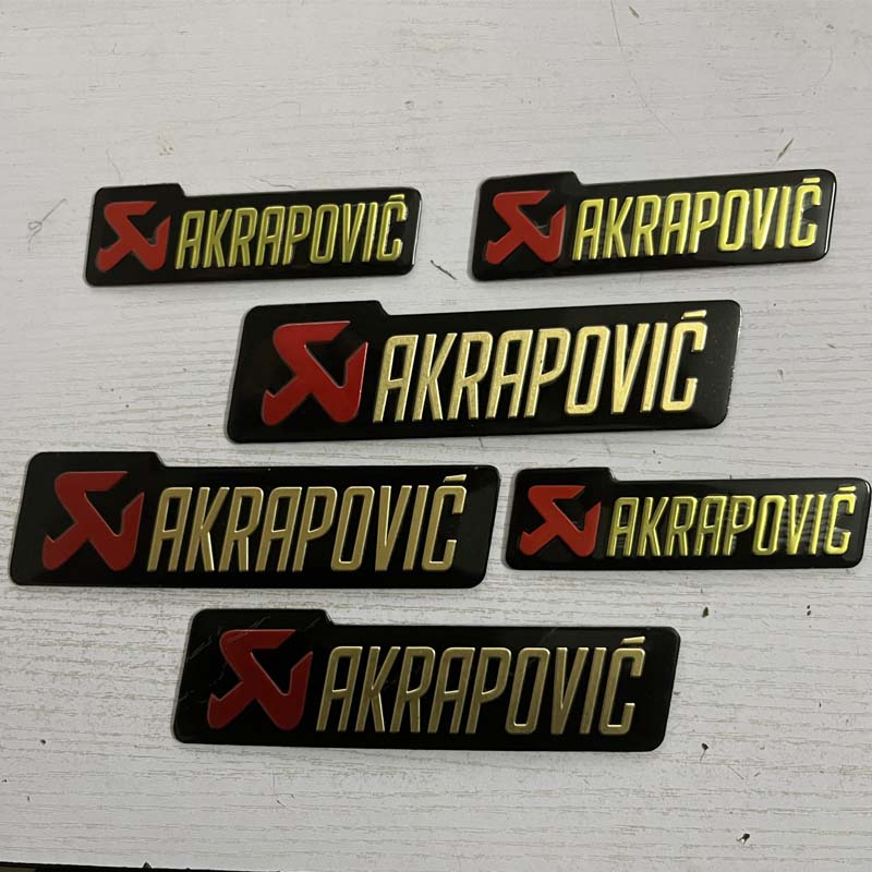 Akrapovic Motorcycles Aluminum Label Exhaust Pipe Sticker | Shopee ...
