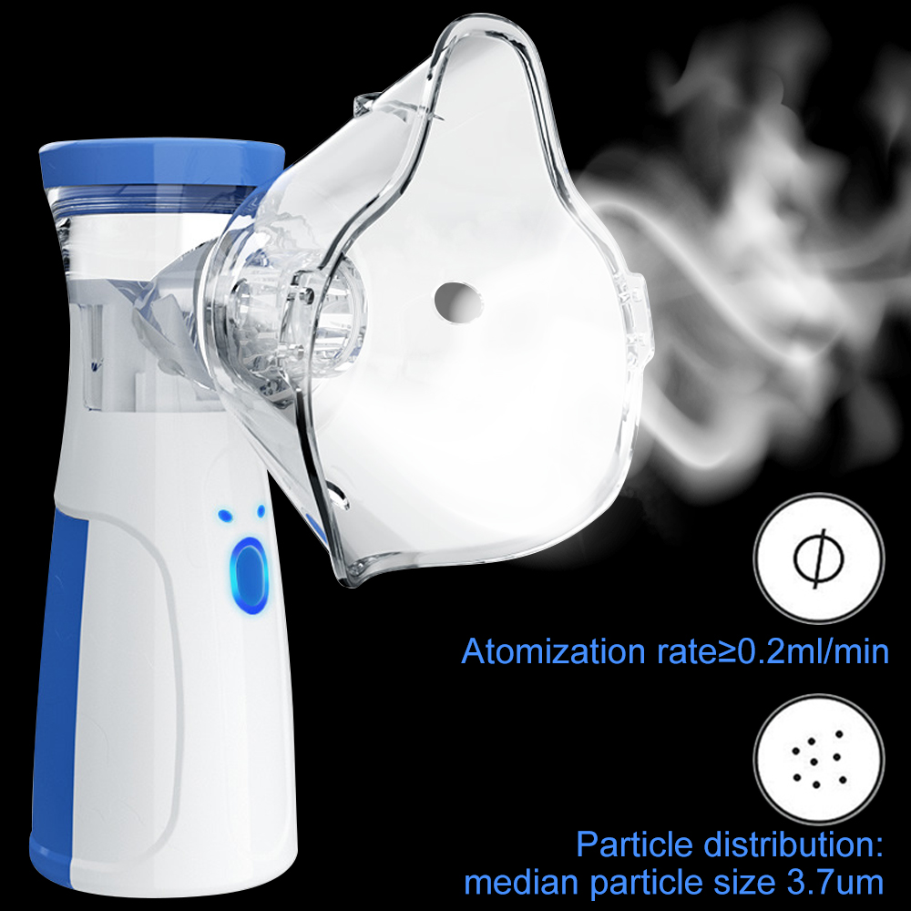 Silent Mesh Handheld Nebulizer Machine Medical Asthma Inhaler Atomizer ...