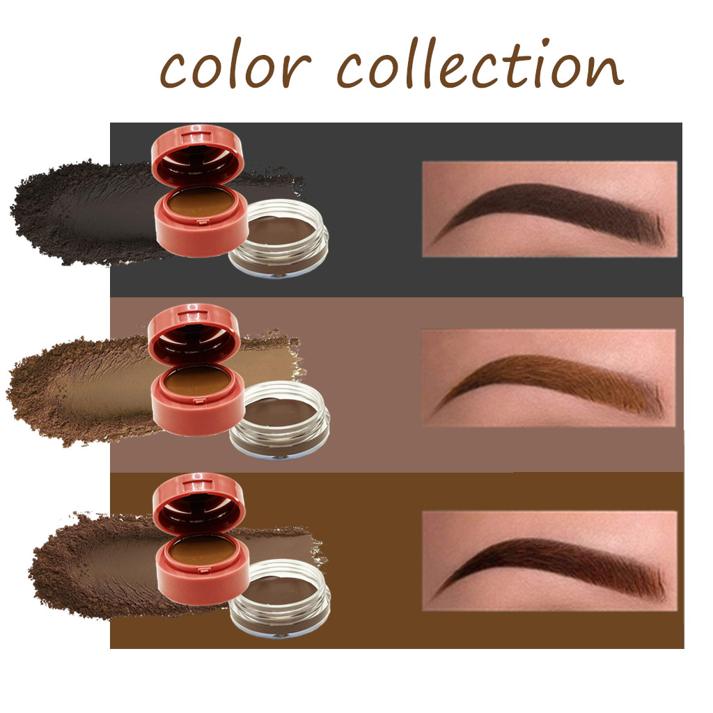2 in 1 Double Layer Waterproof Eyebrow Powder Eyebrow Makeup Set With ...
