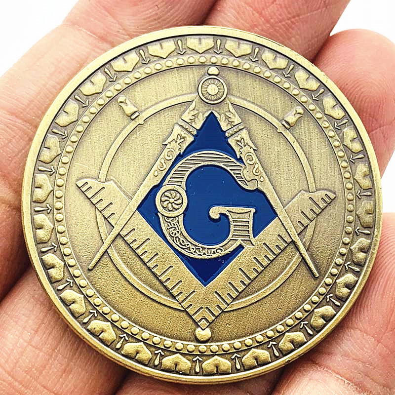 High-quality Metal 3D Freemasonry Commemorative Coin Mason Coin with ...