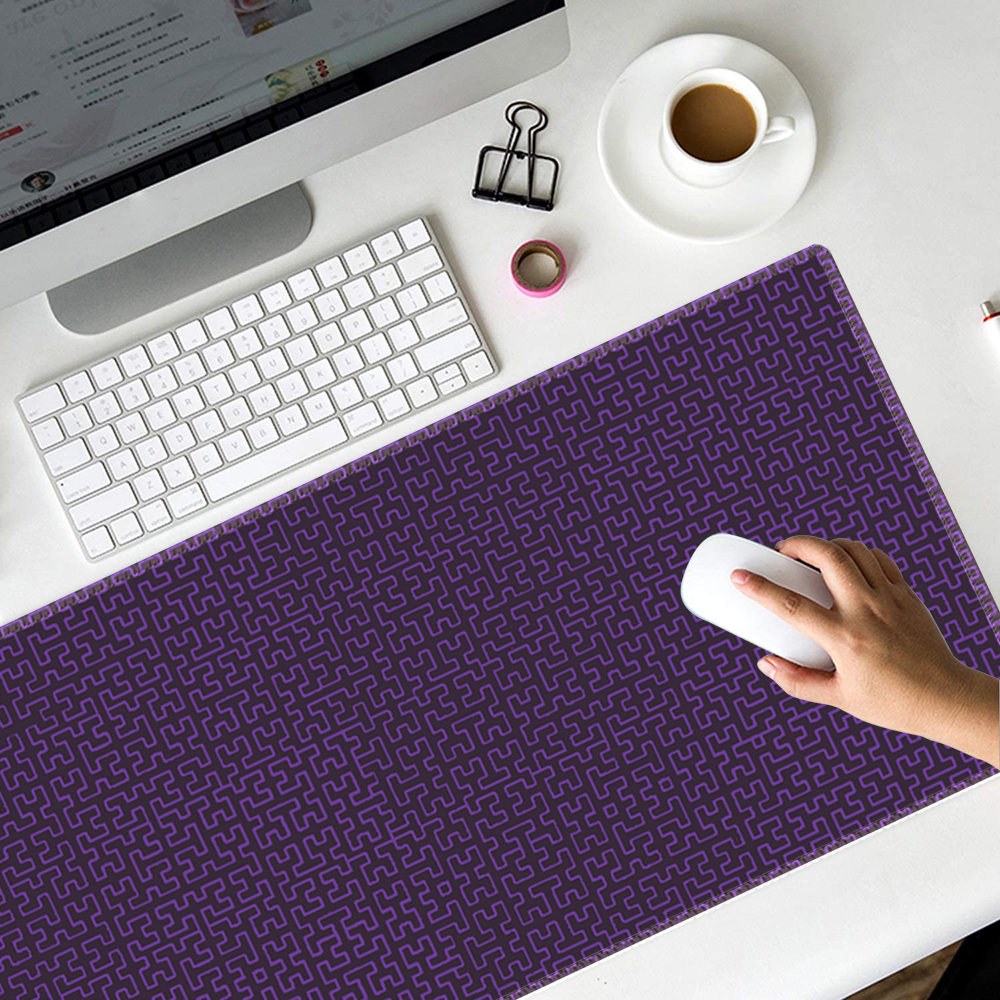 Purple Topographic Mousepad Extended Game Mousepad Large Gaming ...