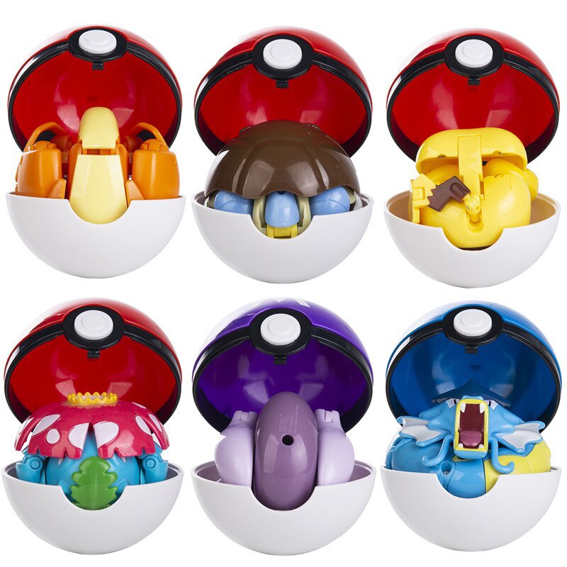 12 Styles Pokemon Figure Ball Pikachu Charizard Greninja Pocket Monster ...