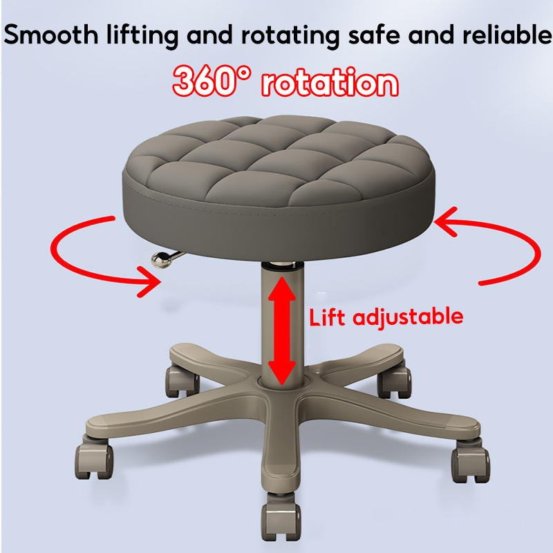 【With Wheels】Stool Chair With Cushion Stool Convenient Storage For ...