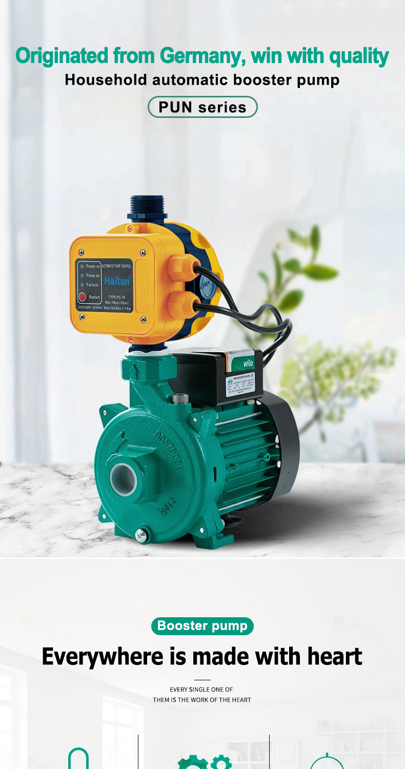 Water Pump 1HP Pipeline Centrifugal Pump/Electric Water Pump 220V Tap Water Automatic Booster ...