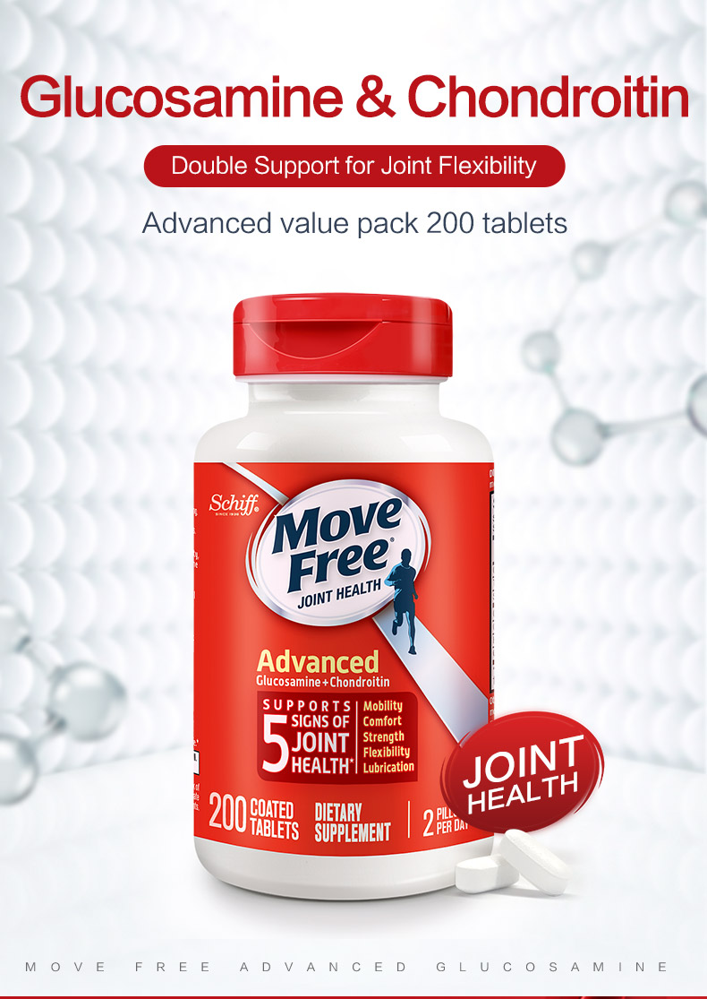 Move Free Joint Health,Type II Collagen, Boron HA Ultra Triple Action ...