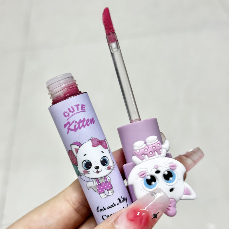COD CAPPUVINI Lovely Cat Lip mud Long Lasting Matte Lipstick Nude Red ...