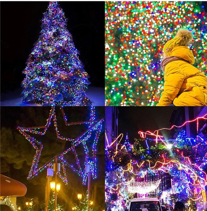 103M/42M/32M Solar christmas light outdoor waterproof Led String Lights ...