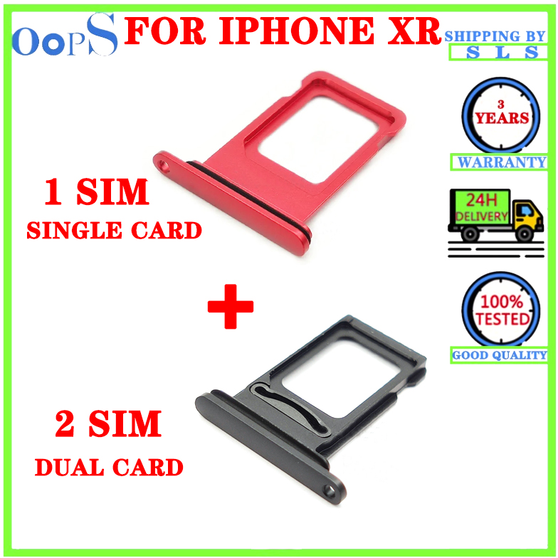 Dual Single Phone SIM card tray For iphone XR Card Slot Holder Reader ...