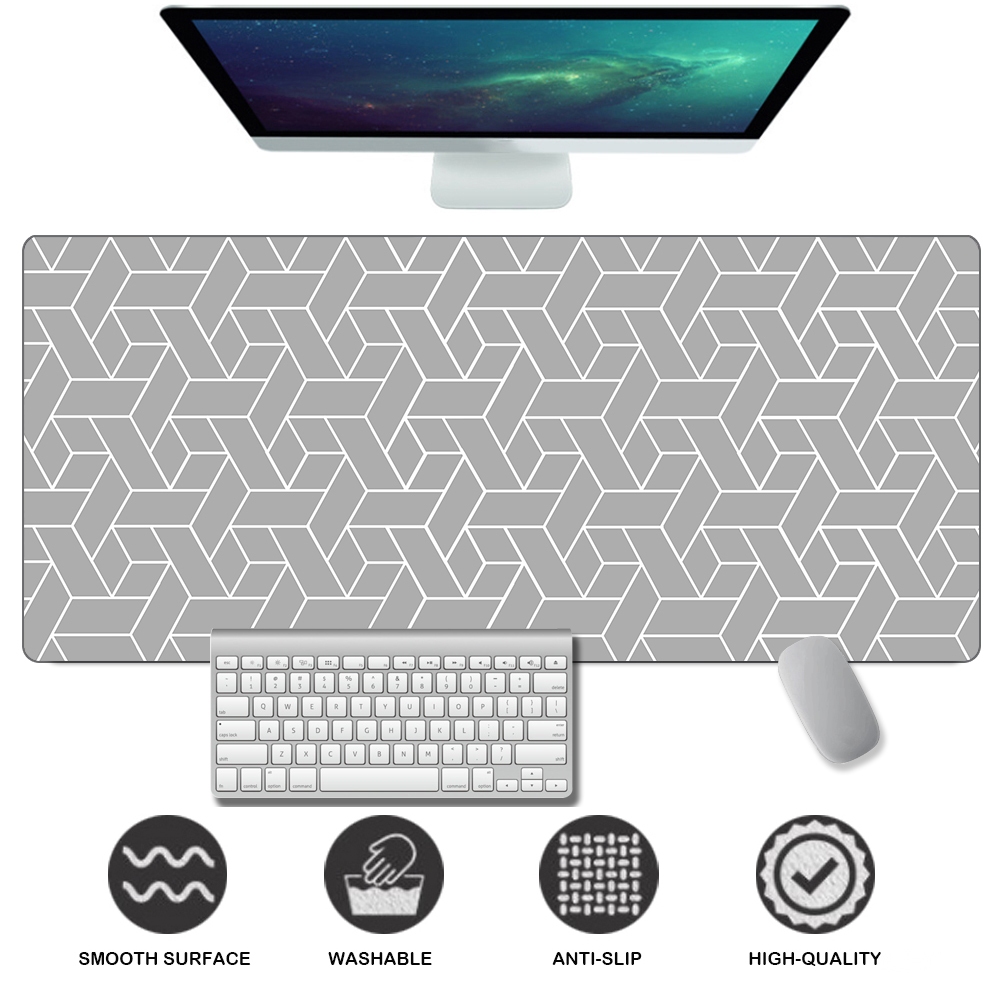 Grey Mouse Pad Japanese Pattern Gaming Mouse Pads gaming mouse pad ...