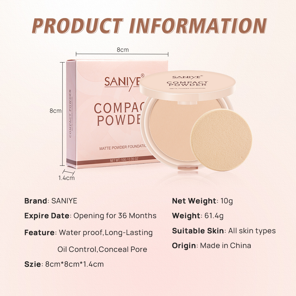 SANIYE Face Concealer Cream Foundation Oil Control Makeup Cosmetics ...