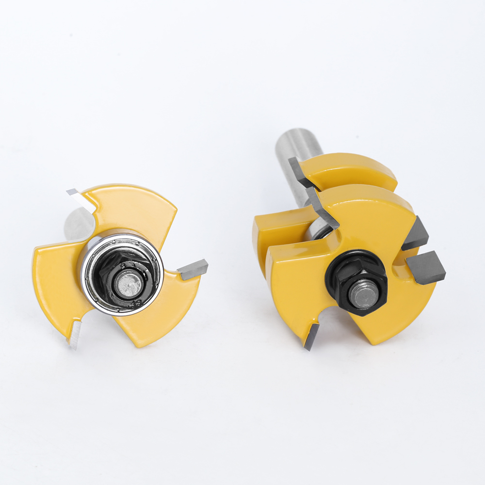 LAVIE 2pcs 12MM 1/2 Shank Tenon Floor Bits T type Groove and Tongue ...