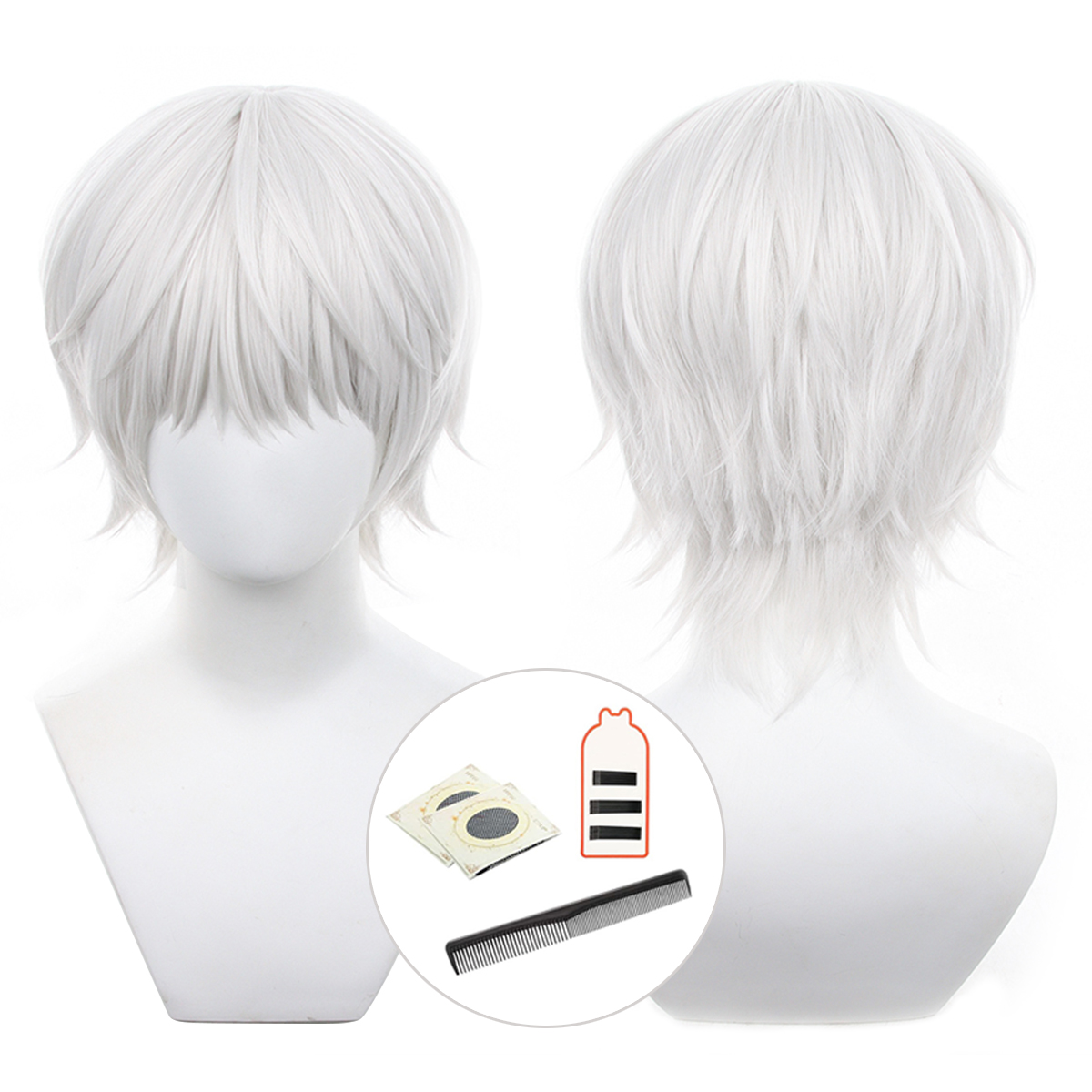 HOLOUN Gokurakugai Anime Yoru Yomi Cosplay Wig Rose Net Synthetic Fiber ...