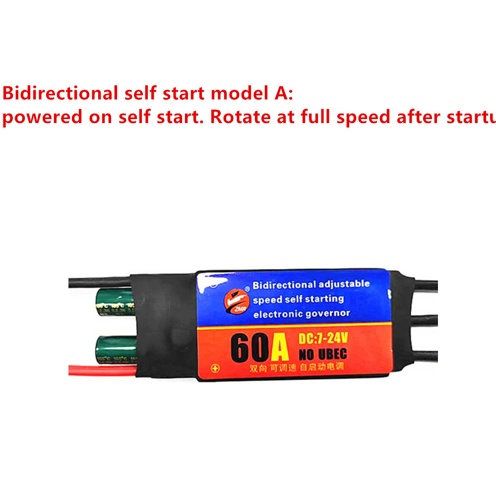 ZMR 2-6S 30A 60A ESC Bidirectional Self Starting Brushless Electric Regulation Speed Controller ...