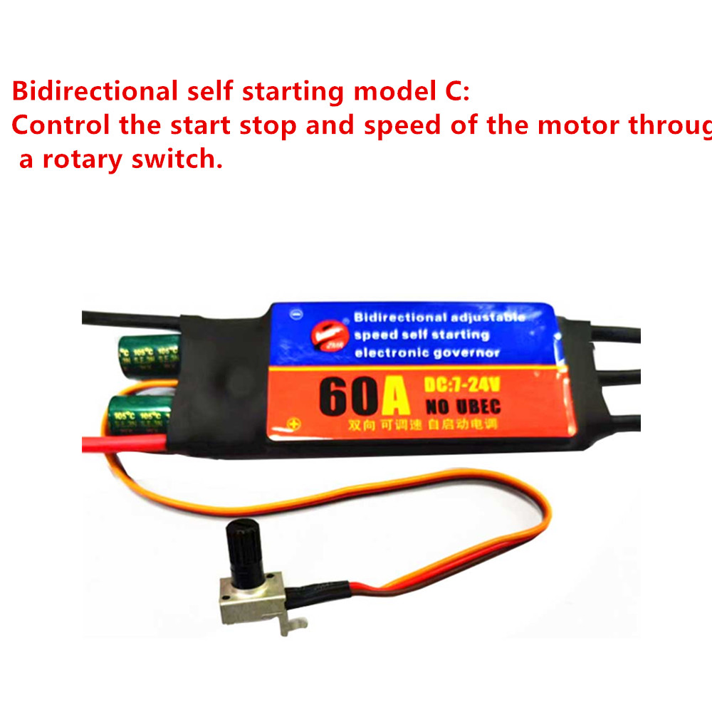 ZMR 2-6S 30A 60A ESC Bidirectional Self Starting Brushless Electric ...