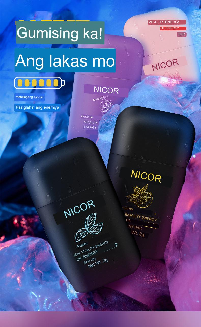 NICOR Cleansing Nasal Herbal Box Essential Double Hole Energy Bar ...