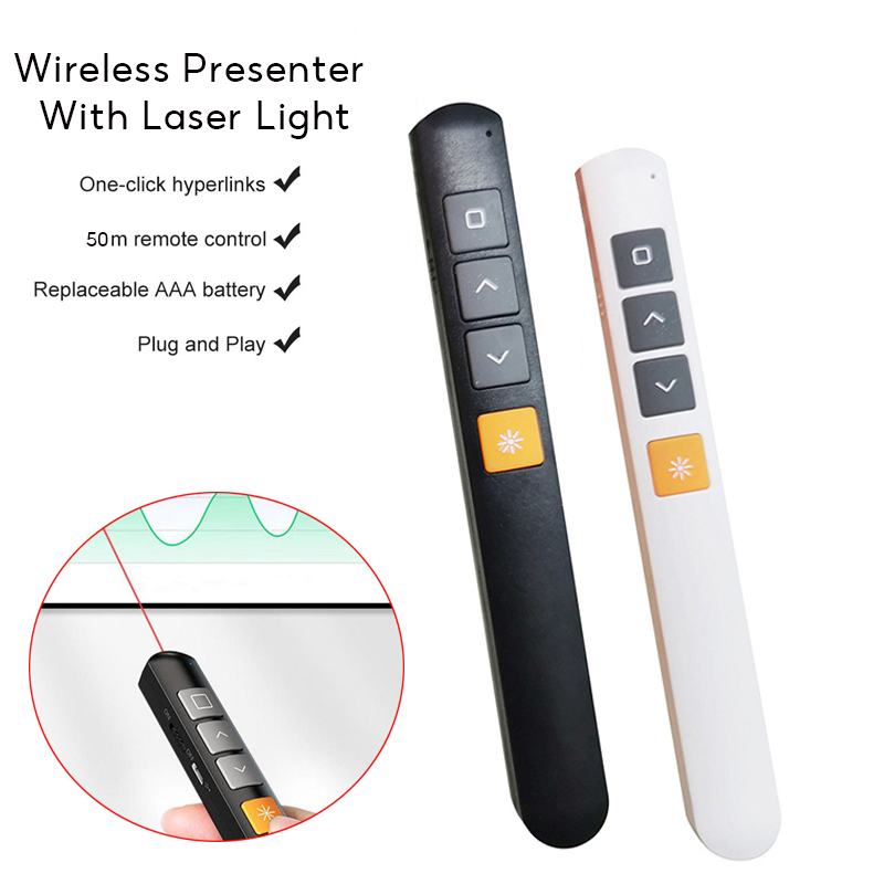 PPT Red Laser page-turning pen 2.4G RF Wireless Presentation Presenter ...